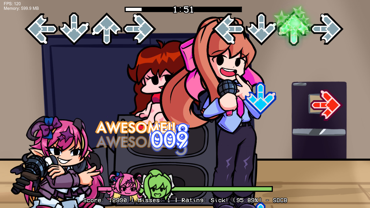 Playable Monika (Costumes available!) Mod for Friday Night Funkin ...