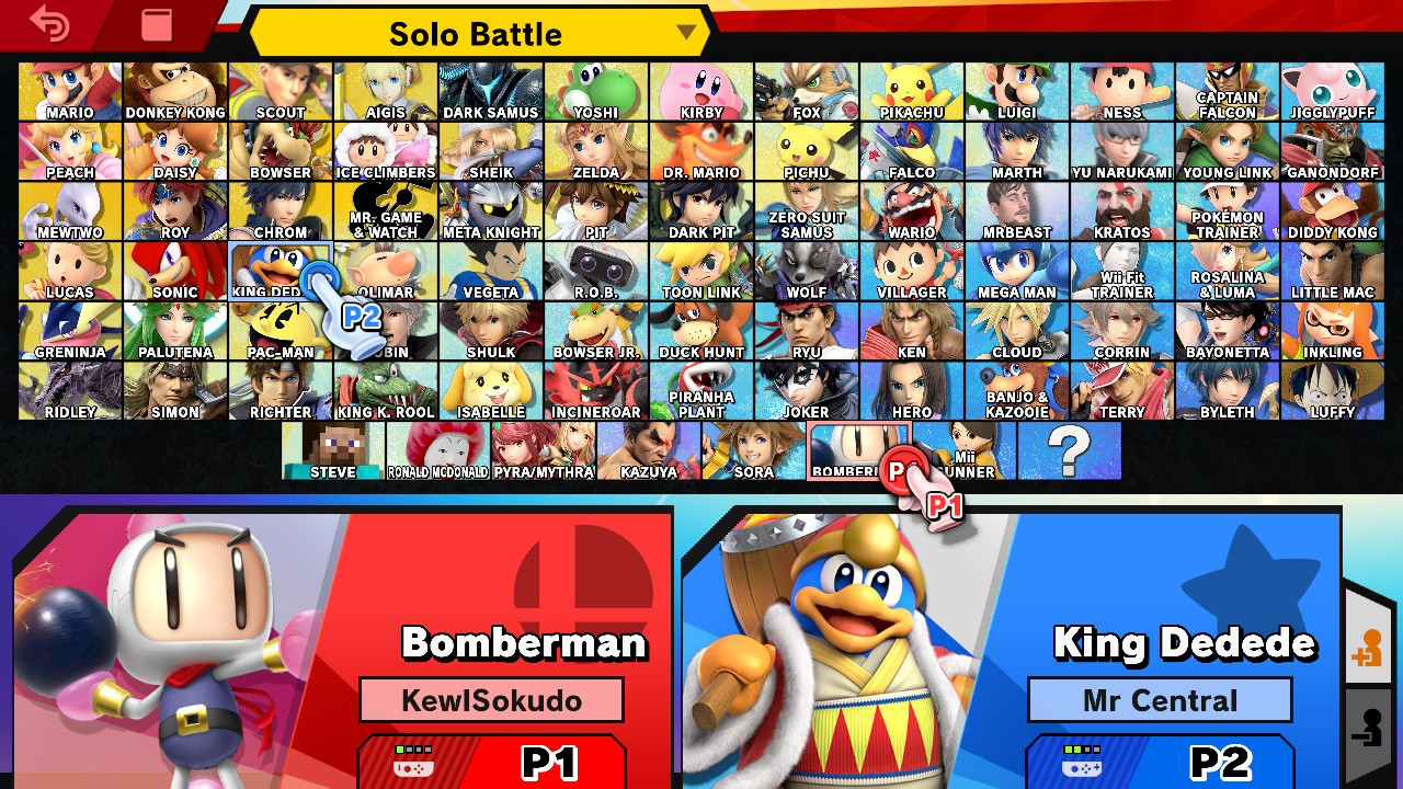 Bomberman UI Mod for Super Smash Bros. Ultimate | SSBU Mods