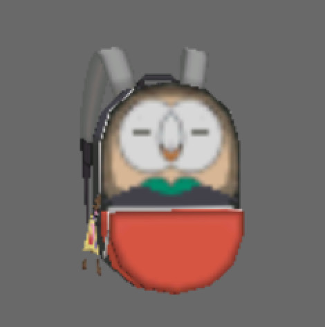 Rowlet in Backpack Mod for Pokemon Ultra Sun and Ultra Moon | USUM Mods