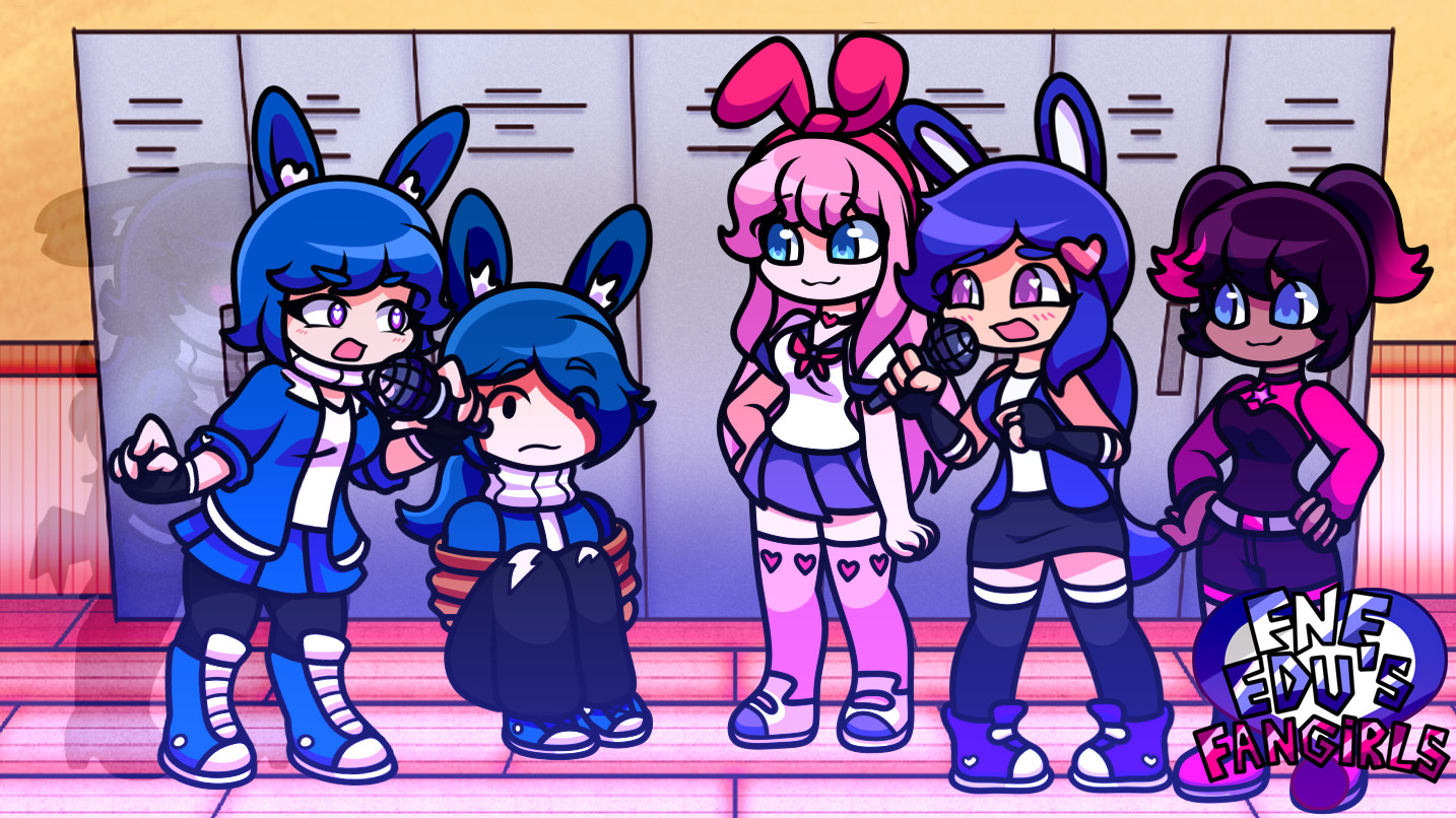 Fnf TB: Edu's Fangirls Spanish/Español Mod for Friday Night Funkin ...