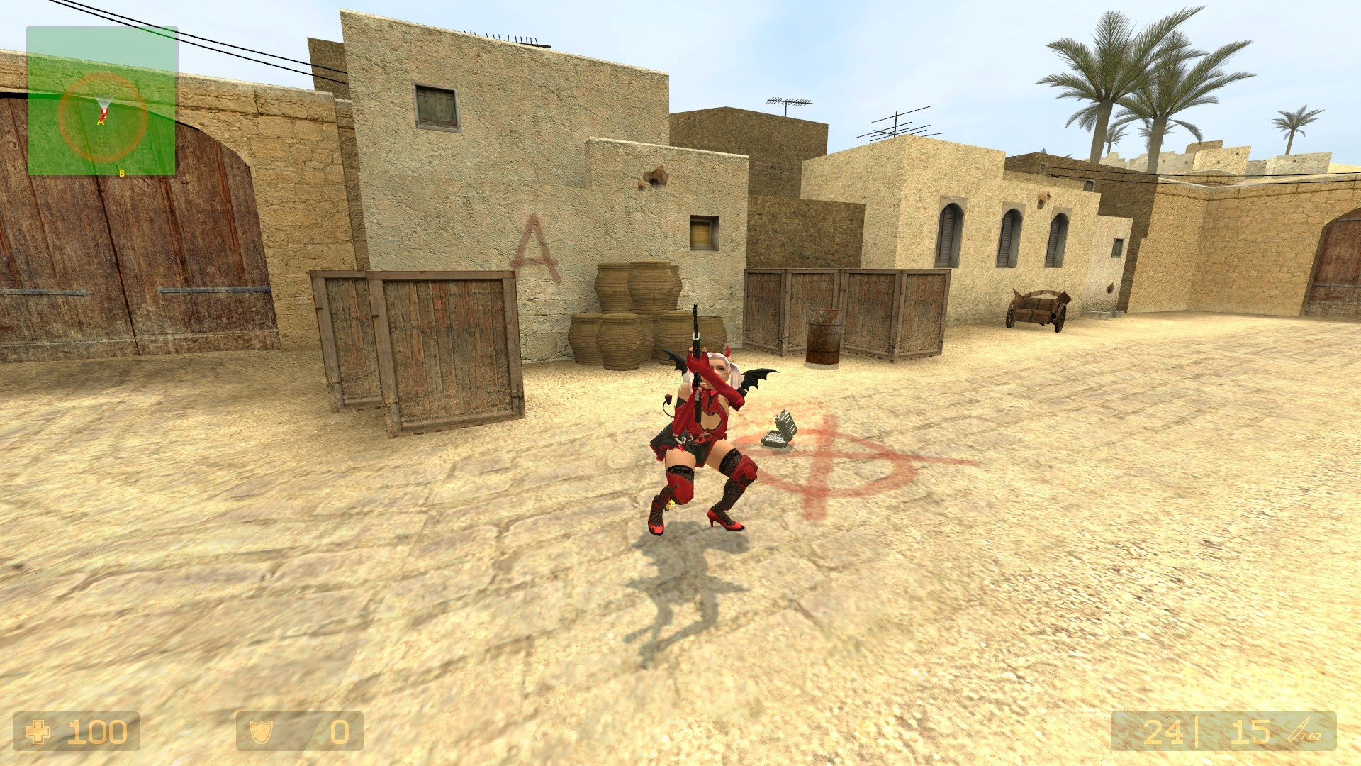 Vanessa Red Devil Lady Mod for Counter-Strike: Source | CS:S Mods