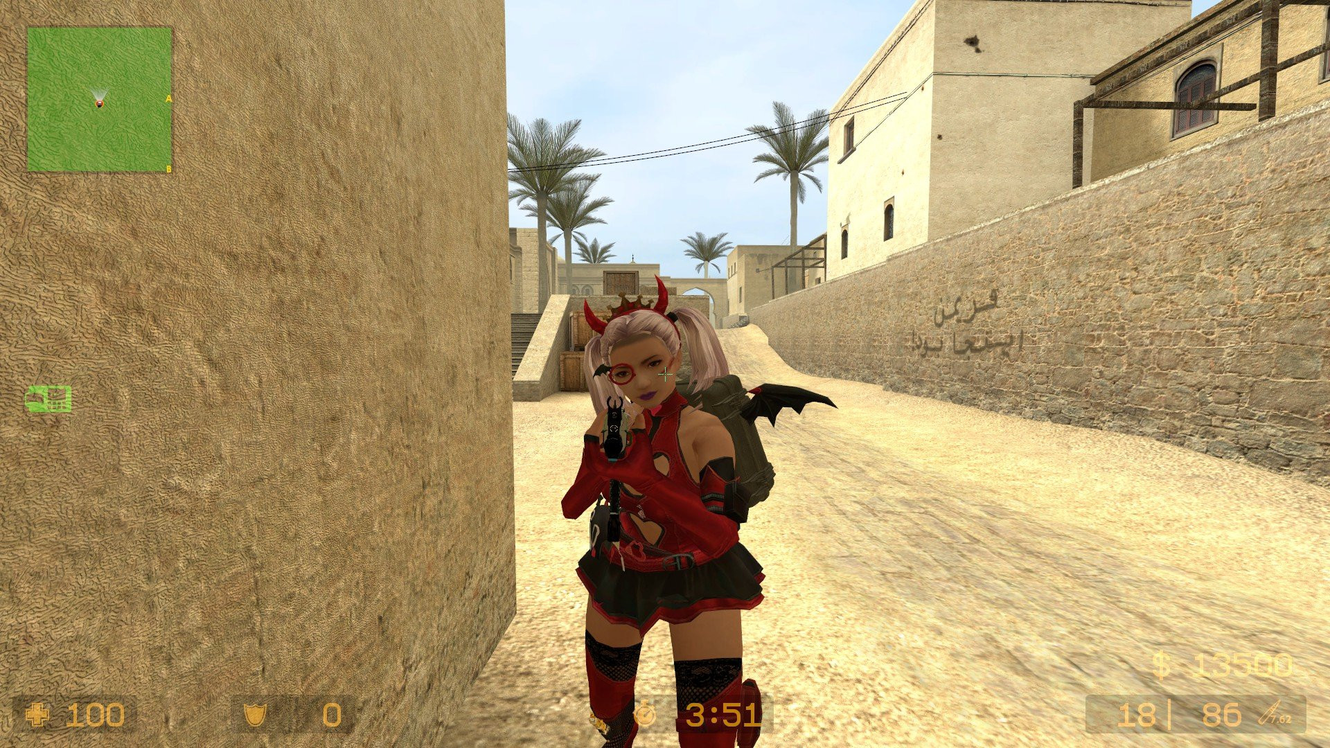 Vanessa Red Devil Lady Mod for Counter-Strike: Source | CS:S Mods