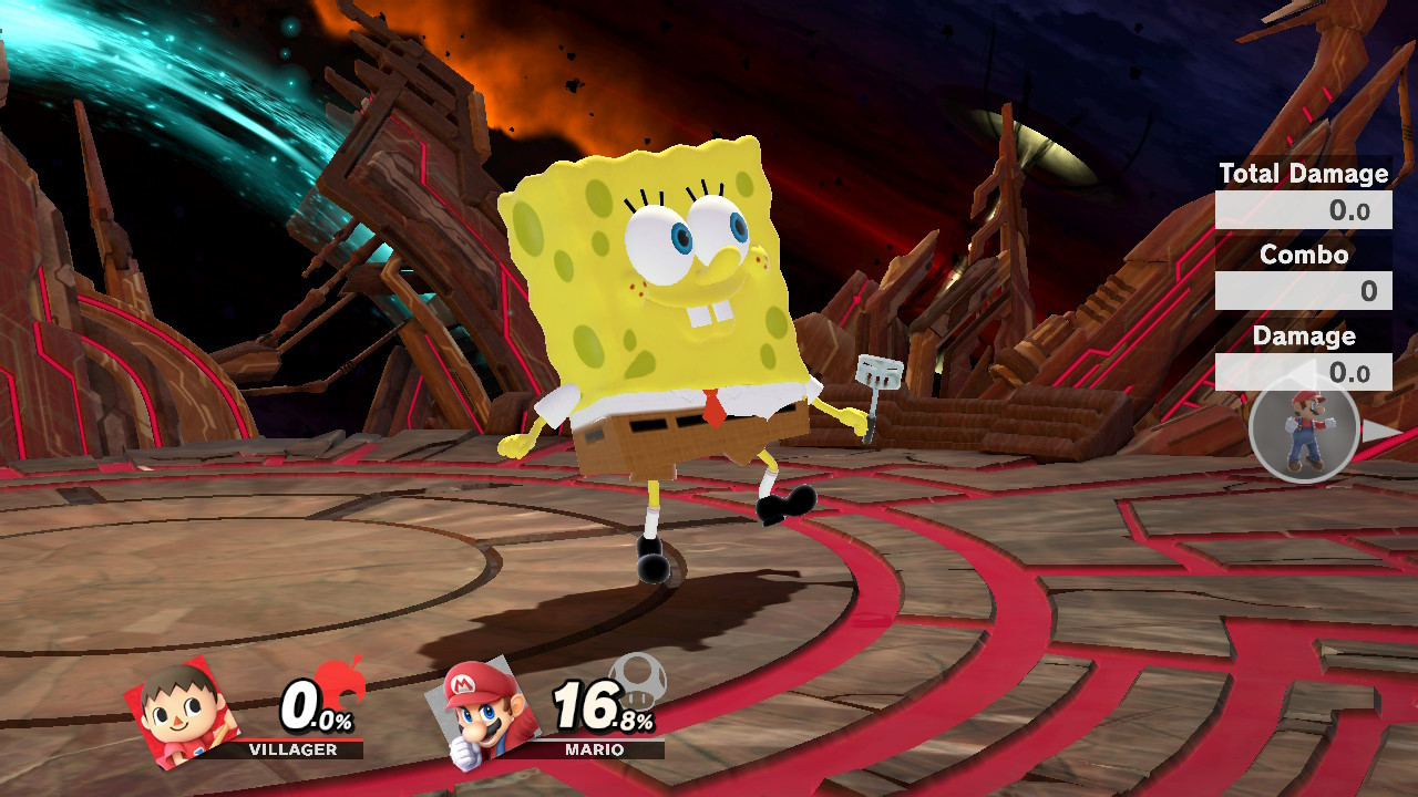 SpongeBob SquarePants over Villager! Mod for Super Smash Bros. Ultimate ...