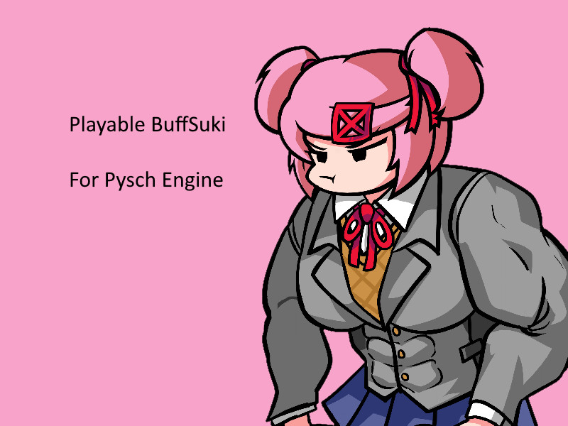 Playable BuffSuki For Pysch Engine Mod for Friday Night Funkin' | FNF Mods