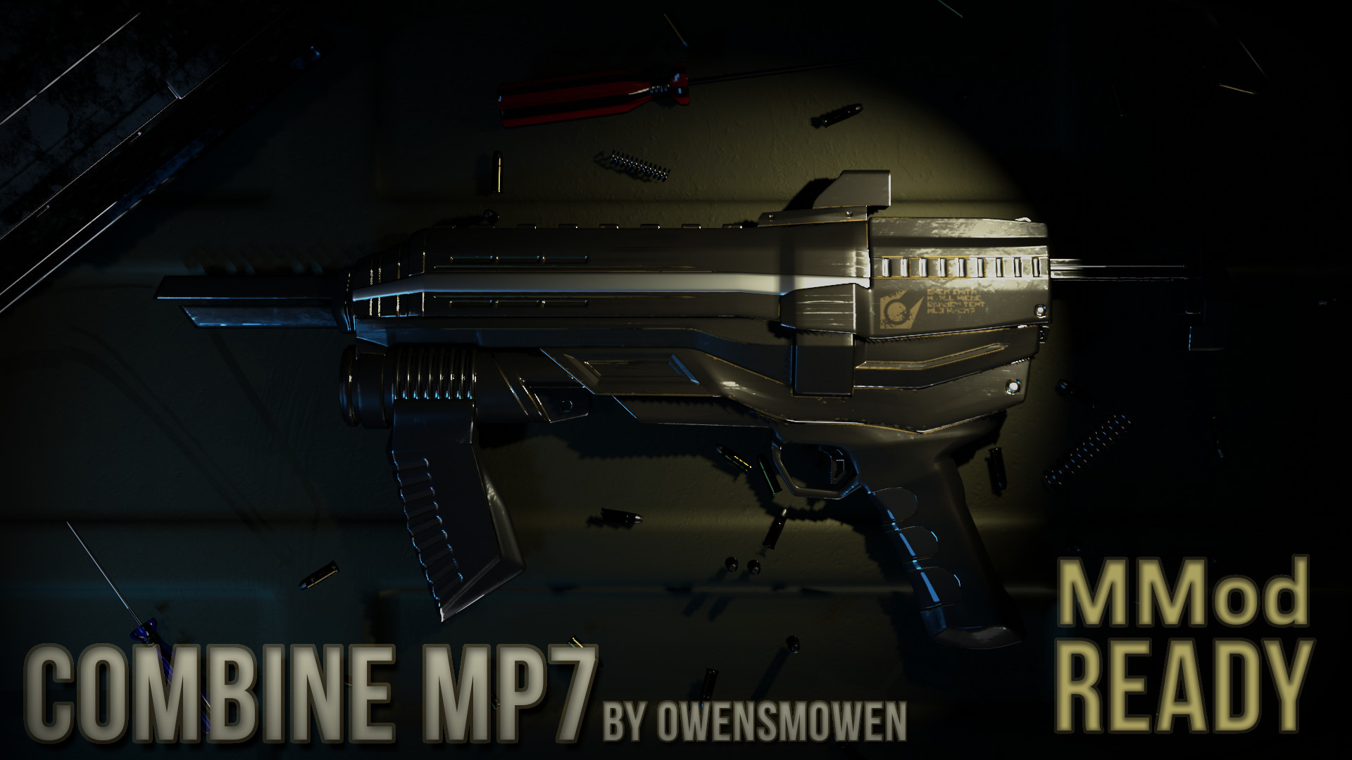 Combine-Modified MP7 - world model Mod for Half-Life 2 | HL2 Mods
