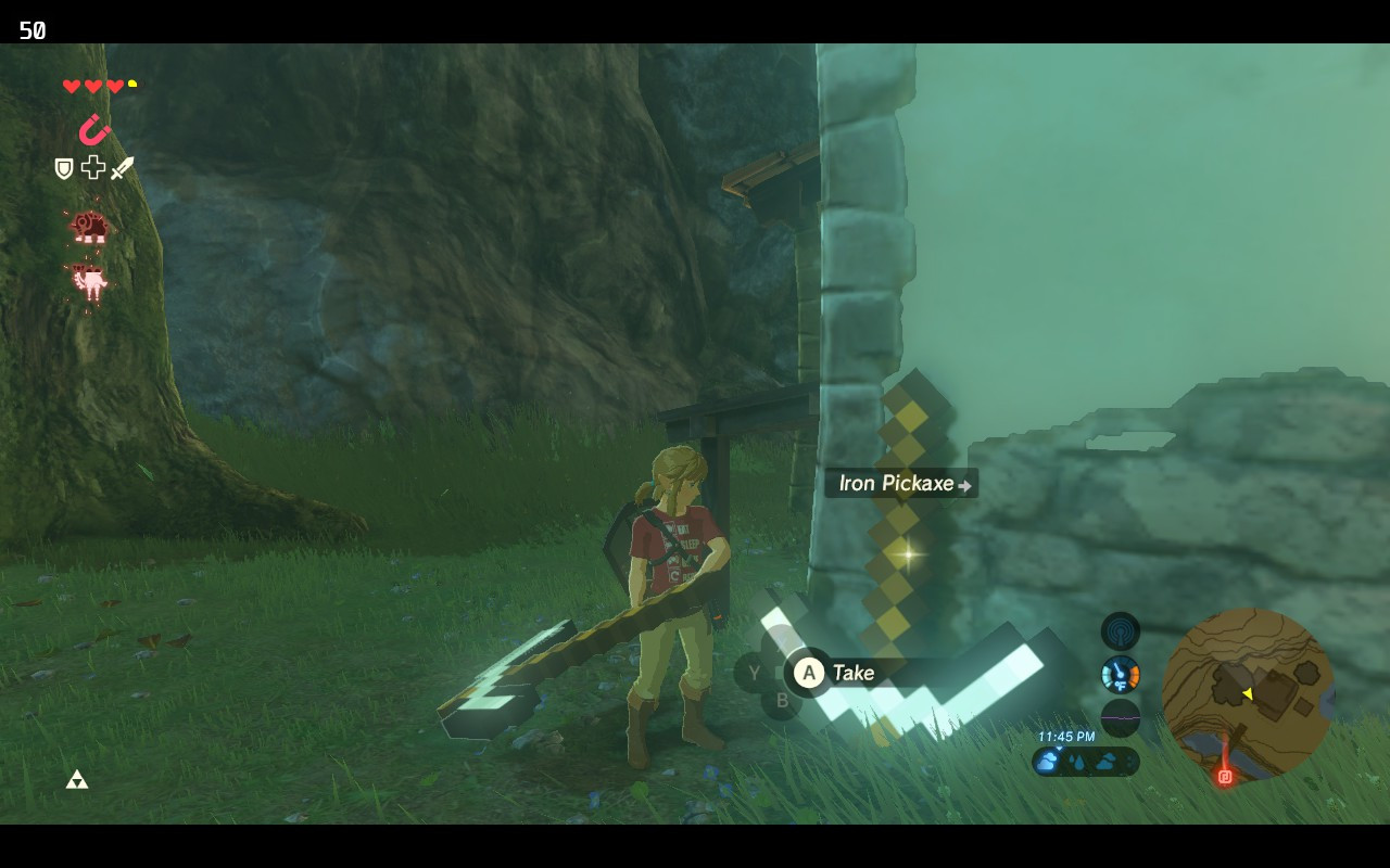 Minecraft Tools Mod for The Legend of Zelda: Breath of the Wild (WiiU ...