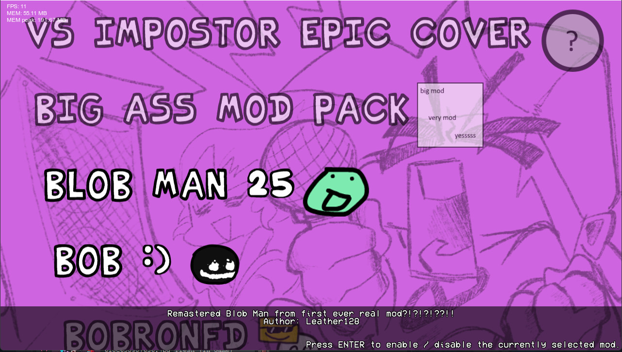 FNF leather engine mobile port Mod for Friday Night Funkin' | FNF Mods