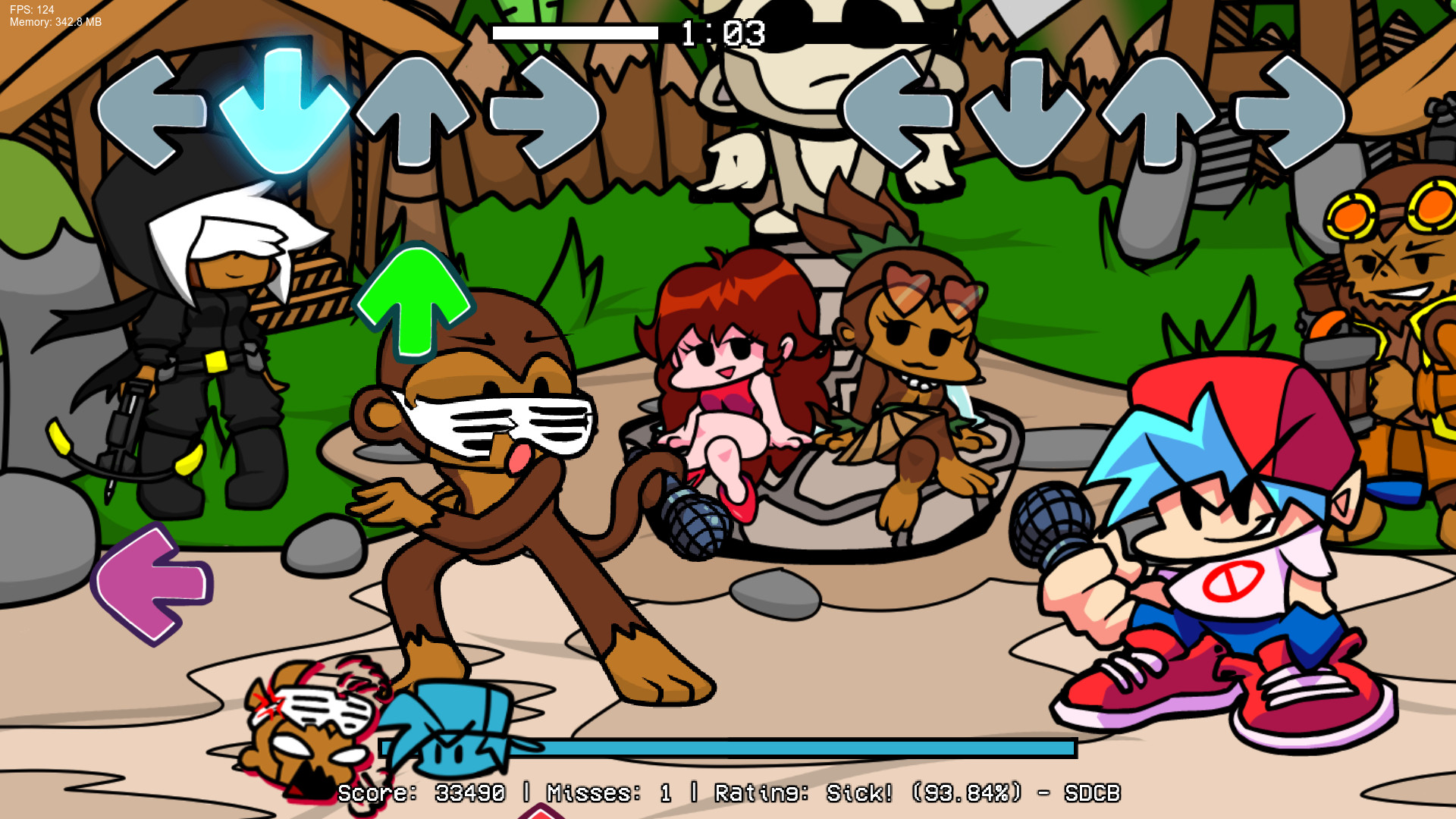 V.S. Monkey Psych Engine/UMM Port Mod for Friday Night Funkin' | FNF Mods