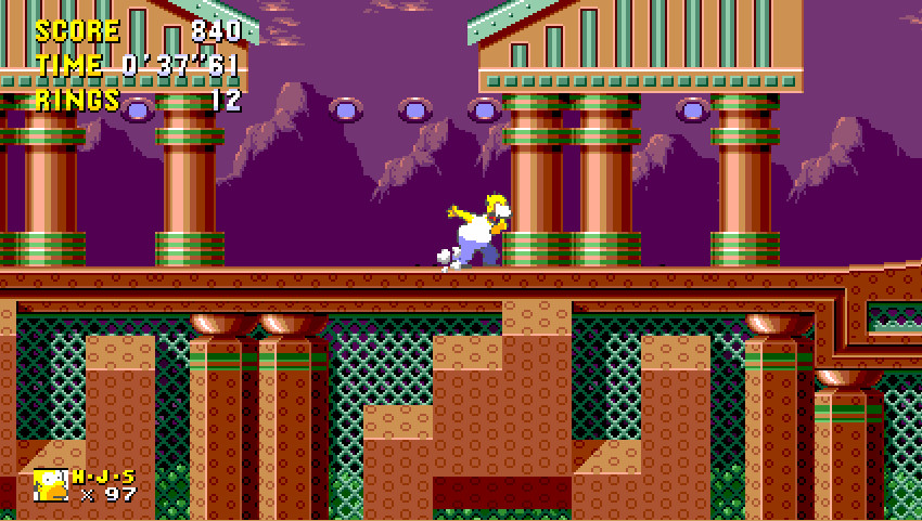 Homer Forever Mod for Sonic the Hedgehog Forever | S1F Mods