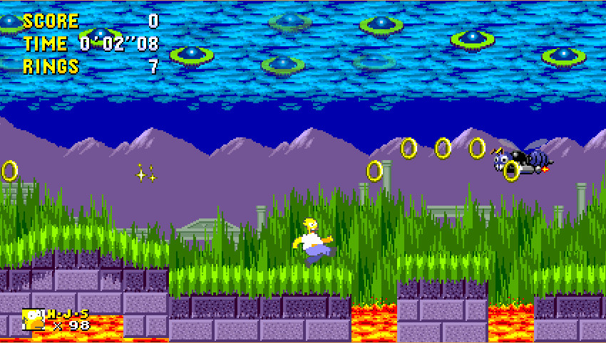 Homer Forever Mod for Sonic the Hedgehog Forever | S1F Mods