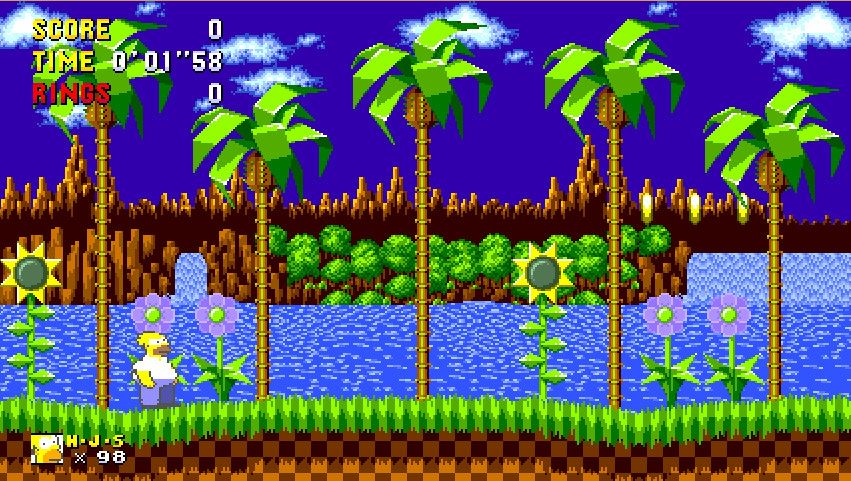 Homer Forever Mod for Sonic the Hedgehog Forever | S1F Mods
