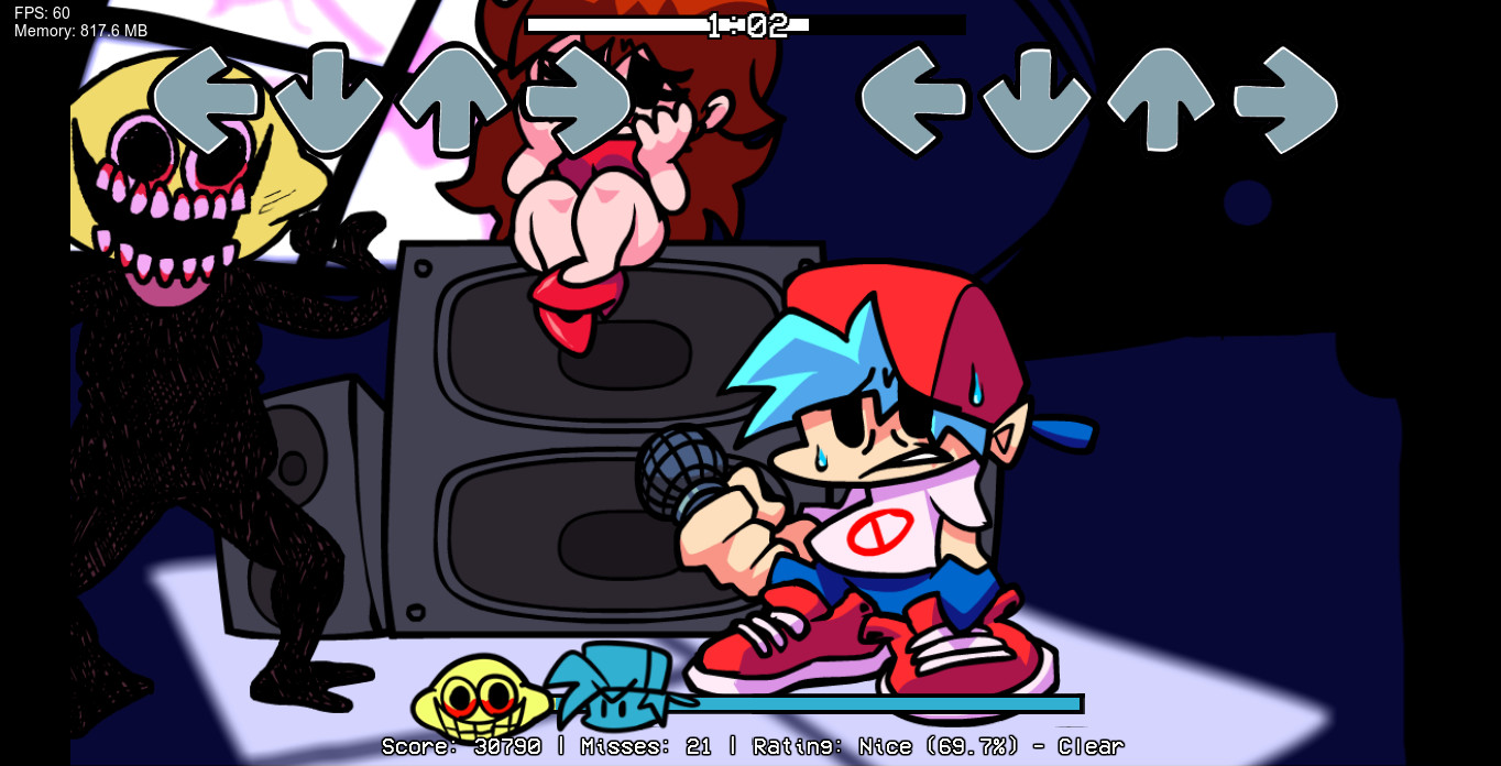 BF Scared But He's Sad [Friday Night Funkin'] [Mods]