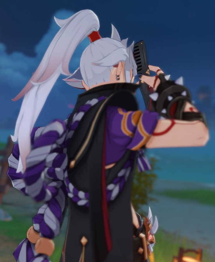 Itto with a ponytail! [Genshin Impact] [Mods]