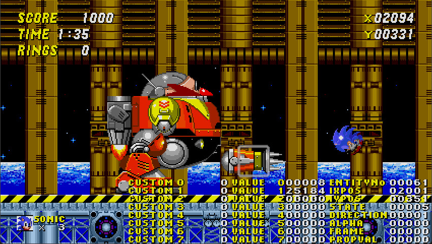 Advanced Debug HUD [Sonic the Hedgehog 2 (2013)] [Mods]