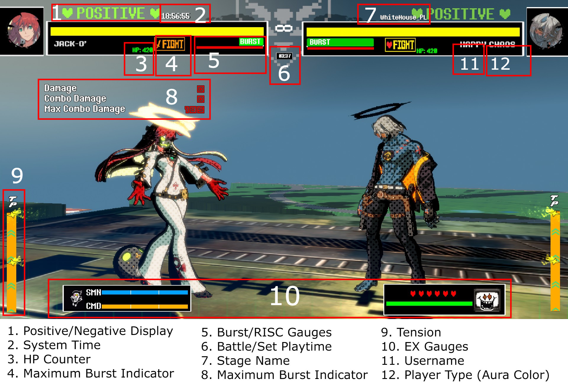 UNDERTALE HUD Mod for GUILTY GEAR -STRIVE- | GGST Mods