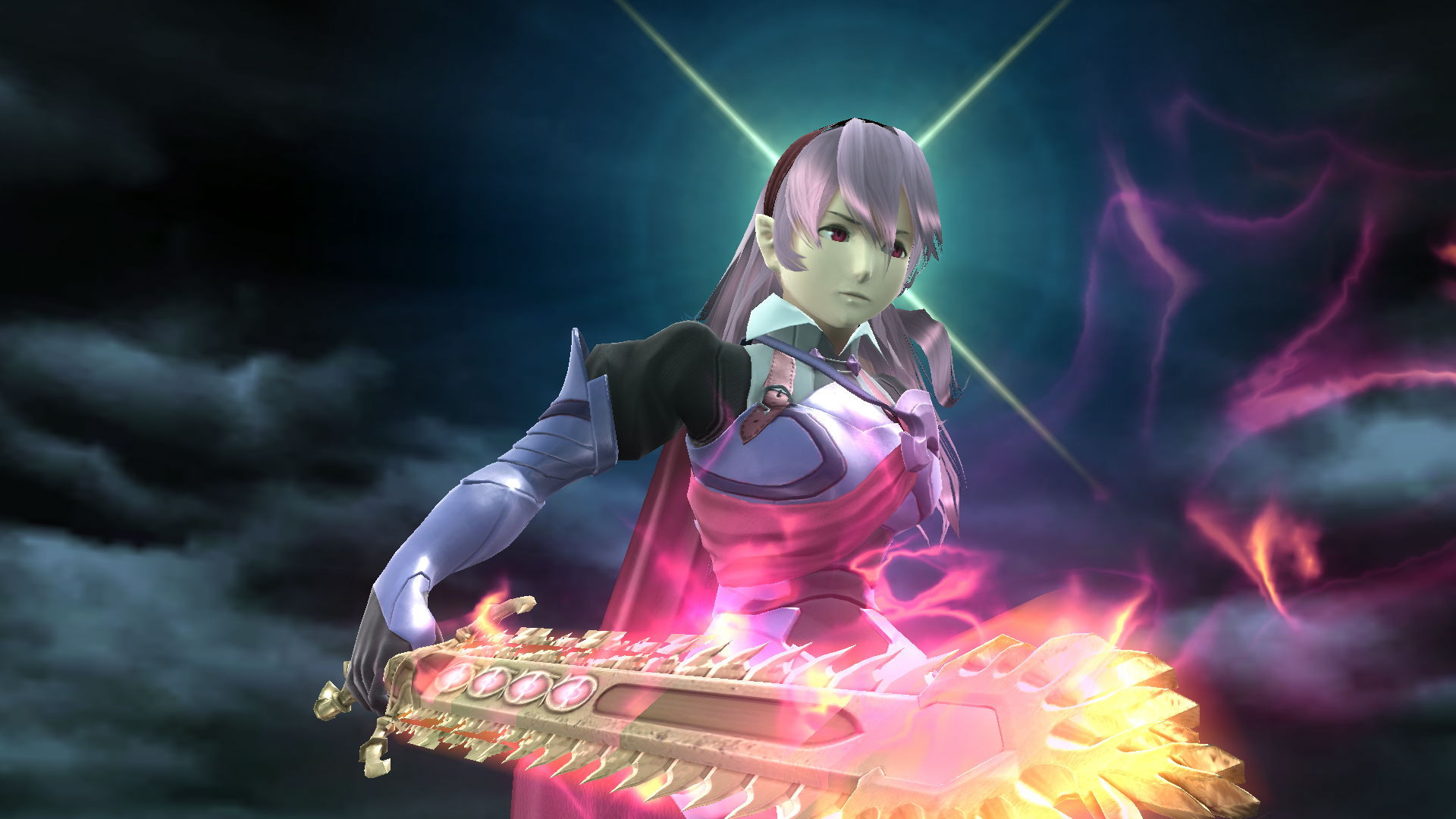 Gasai Yuno Female Corrin | Mirai Nikki Mod for Super Smash Bros. (Wii U ...