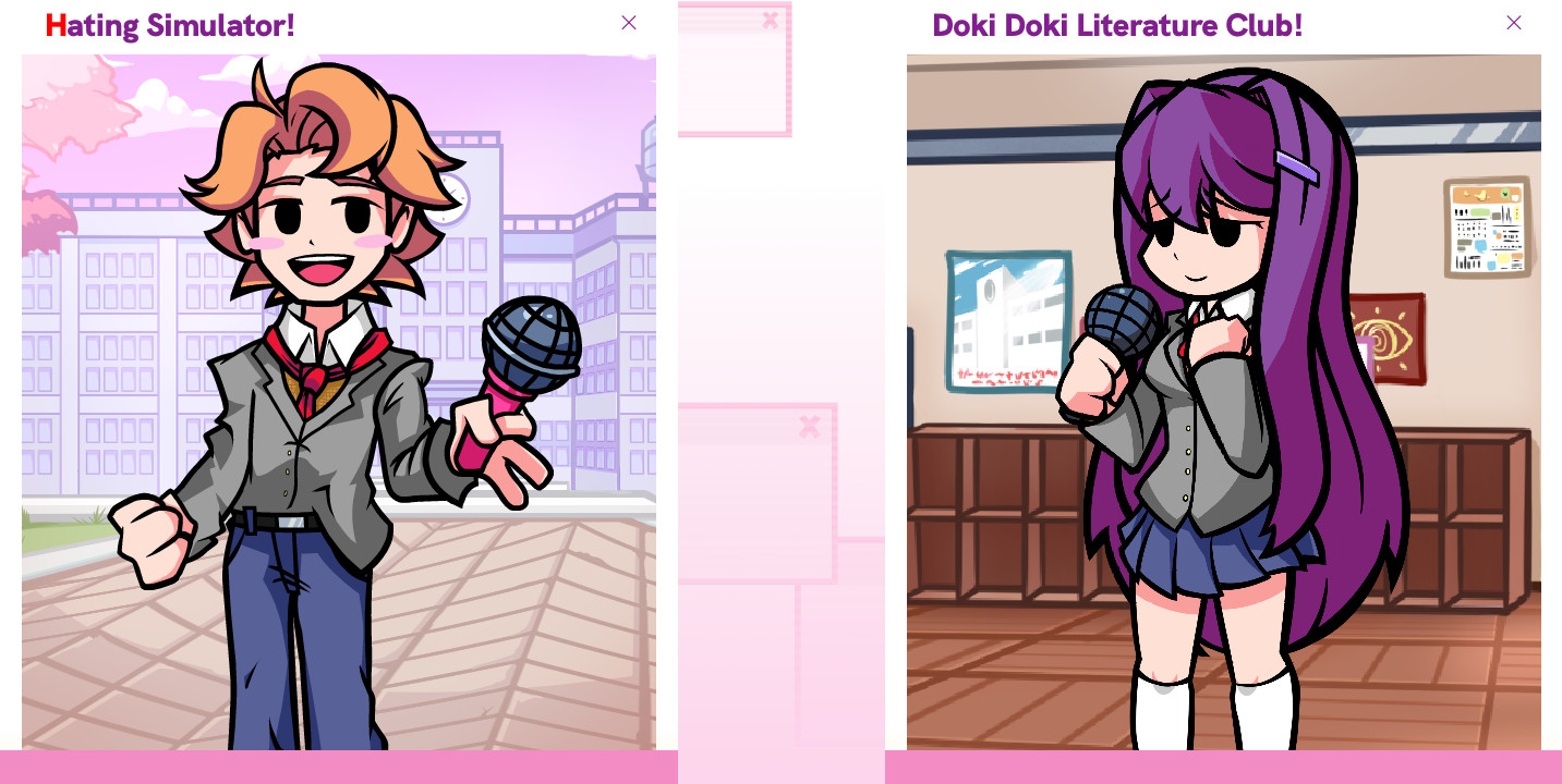Ddto Senpai With The Ddlc Uniform Friday Night Funkin Mods