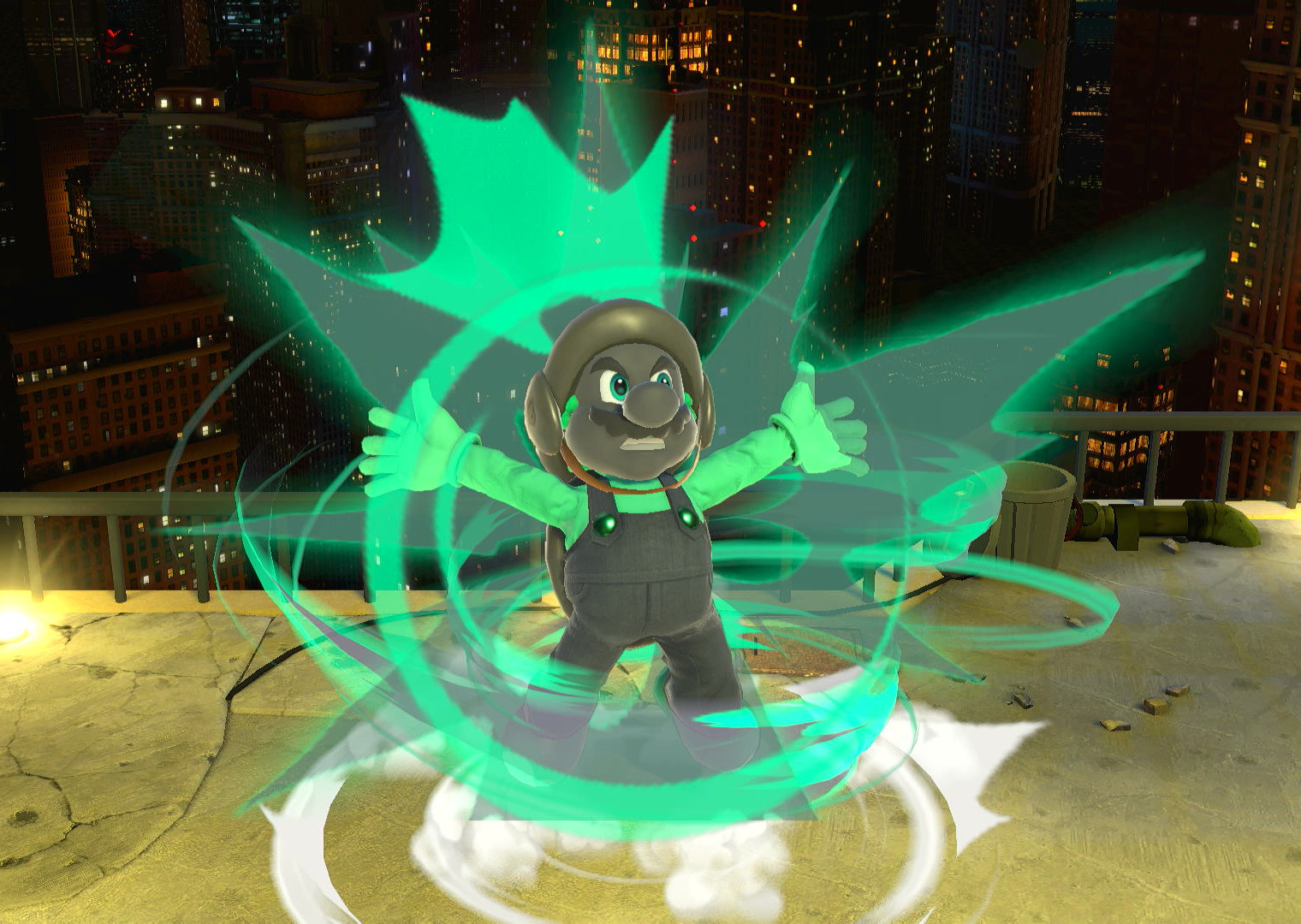 Cyan+Gray Doc Effects [Super Smash Bros. Ultimate] [Mods]