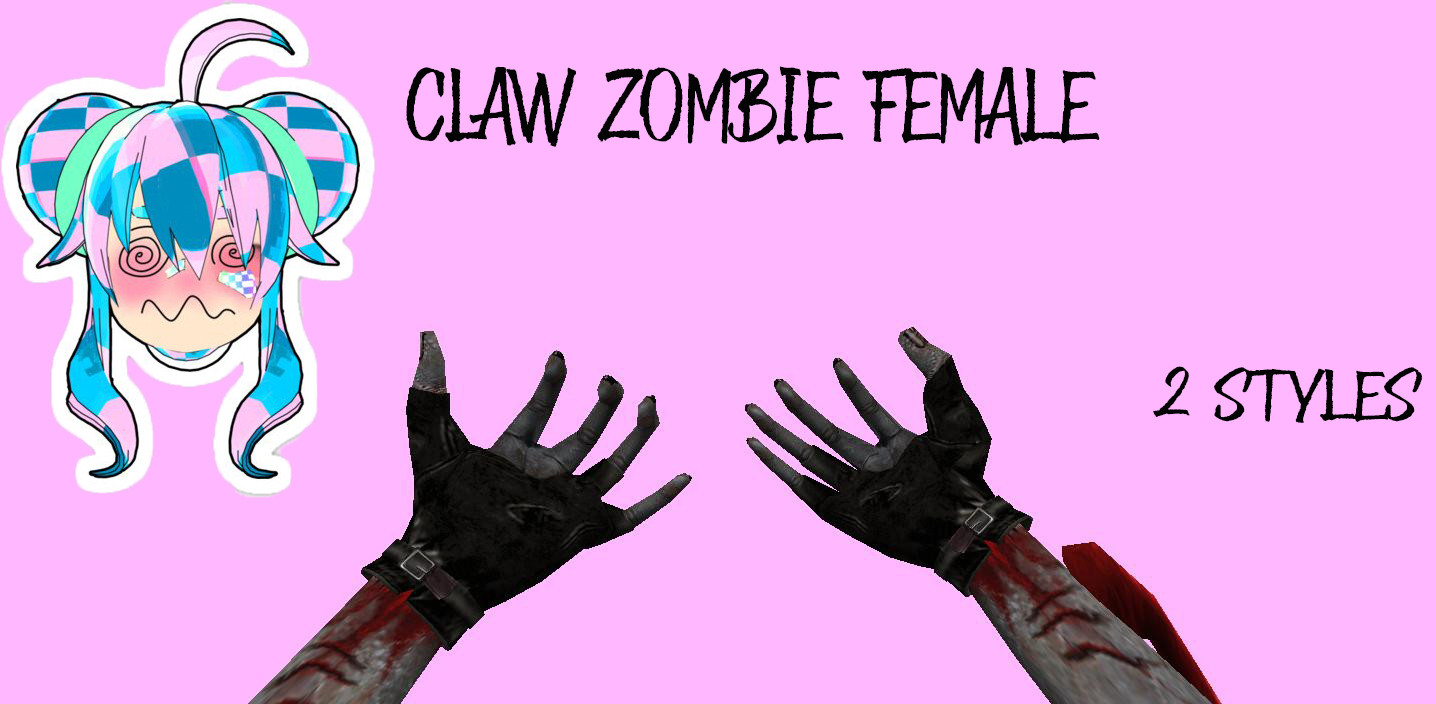 Female Zombie Claws Mod For Counter Strike 1 6 Cs1 6 Mods