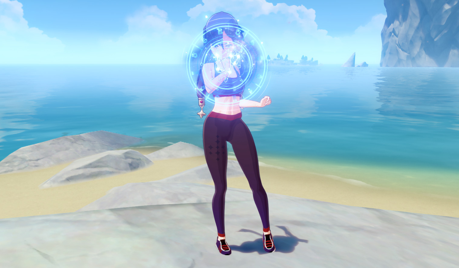 Gym/Yoga outfit Mona! Mod for Genshin Impact | GI Mods