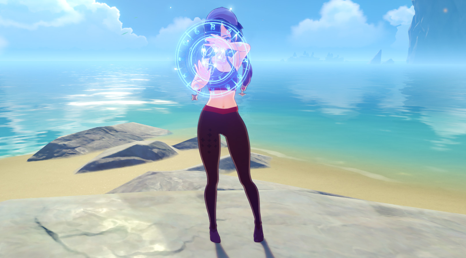 Gym/Yoga outfit Mona! Mod for Genshin Impact | GI Mods