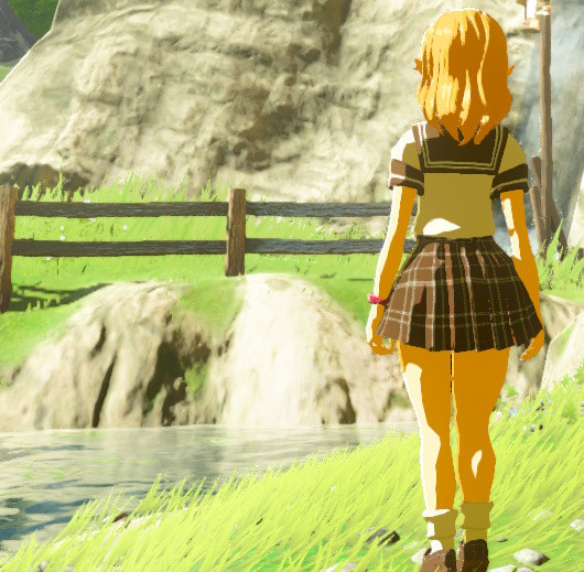 Linkle Old High School Uniform Mod for The Legend of Zelda: Breath of ...