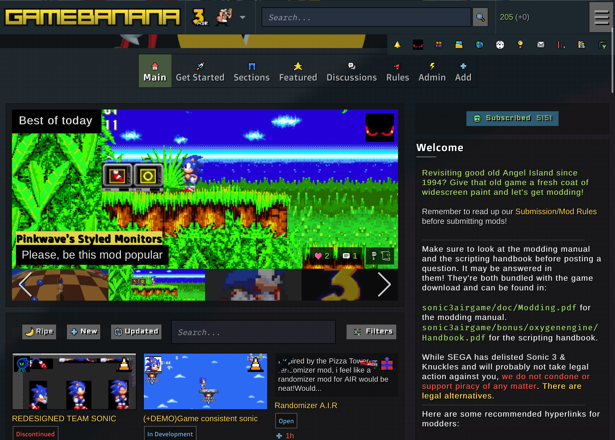 Pinkwave’s Styled Monitors [Sonic 3 A.I.R.] [Mods]