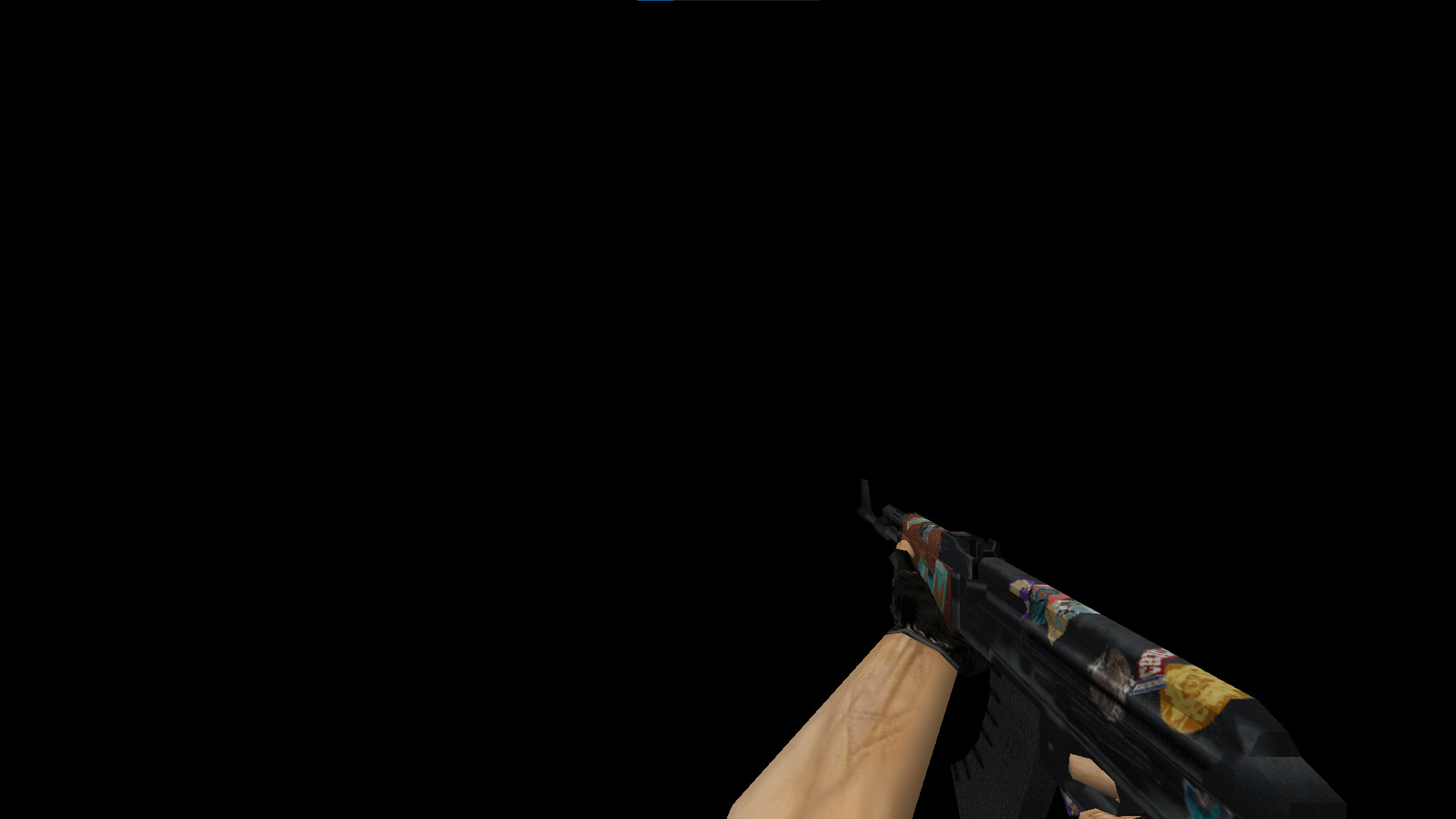 AK-47 Jet Set on default model [Counter-Strike 1.6] [Mods]