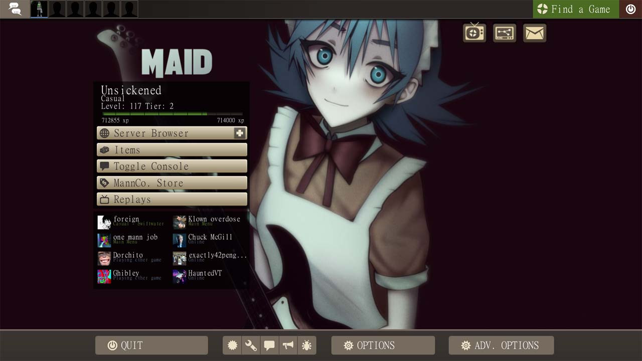 Maidcore Hud Mod for Team Fortress 2 | TF2 Mods