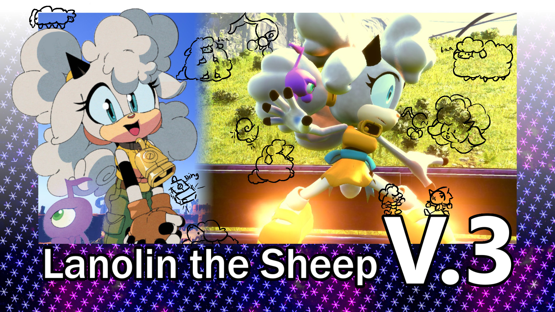 Lanolin the Sheep Playable! (UPDATED WON'T CRASH) [Sonic Frontiers] [Mods]