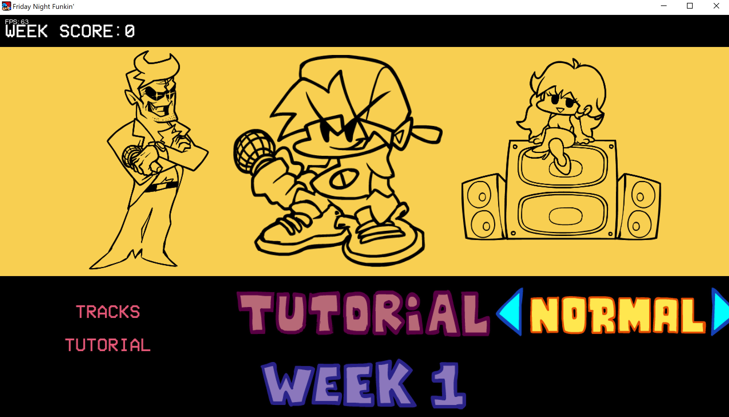 Colored Menu Week Sprites Mod for Friday Night Funkin' | FNF Mods