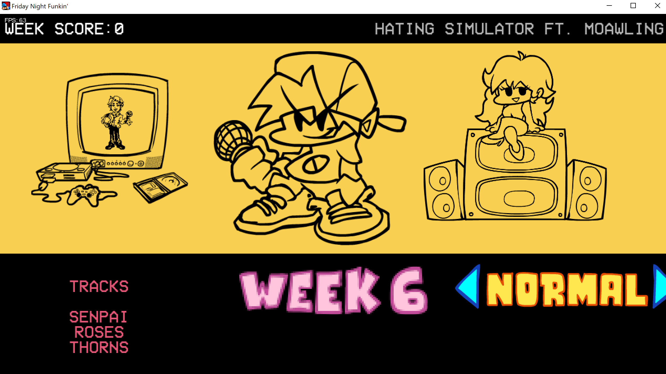 Colored Menu Week Sprites Mod for Friday Night Funkin' | FNF Mods