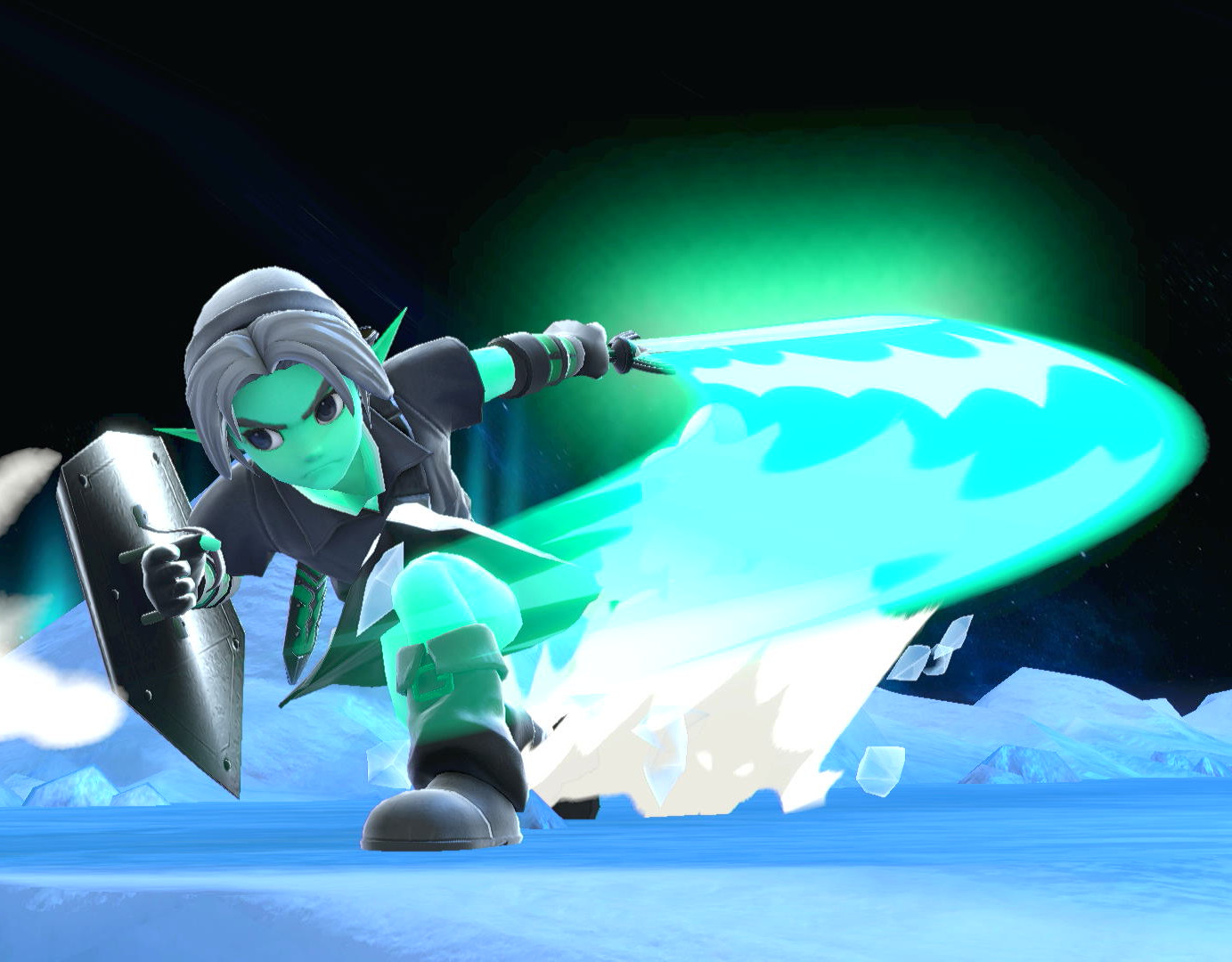 Cyan+Gray: Lost Hero Link Recolor Mod for Super Smash Bros. Ultimate ...
