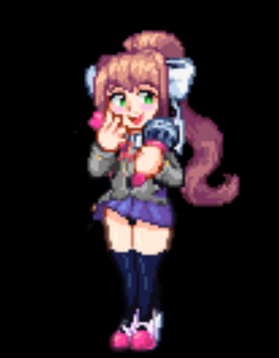 THICC Monika V2 Mod for Friday Night Funkin' | FNF Mods