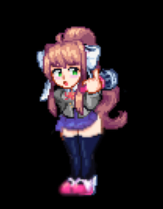 THICC Monika V2 Mod for Friday Night Funkin' | FNF Mods