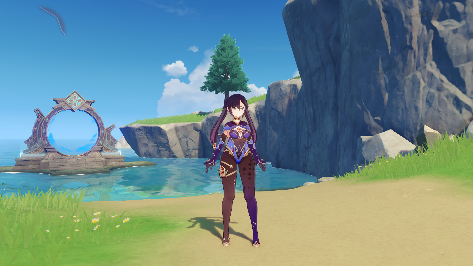 Mona Thicc + bigger breasts [Genshin Impact] [Mods]