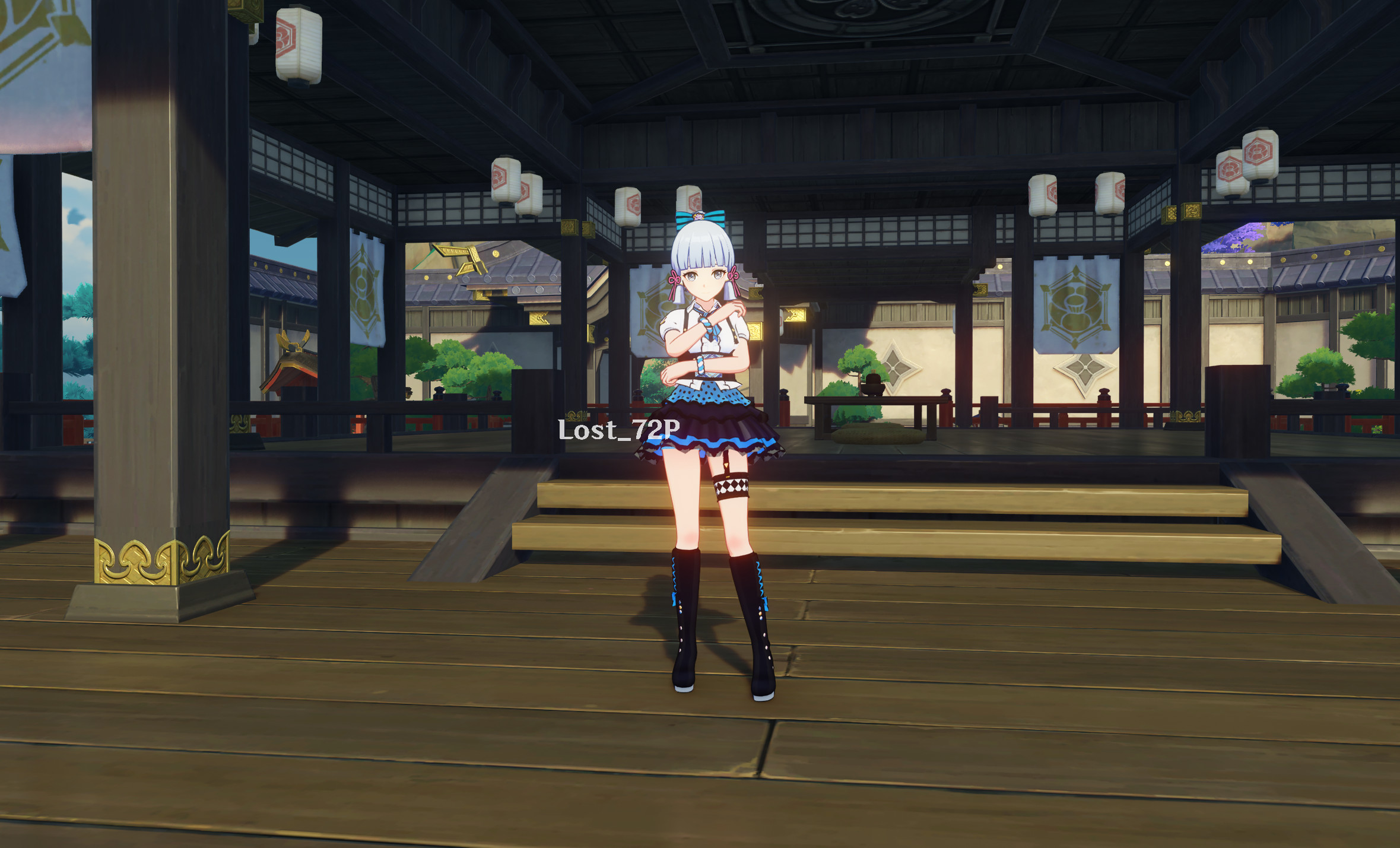 Love Live! Eli Ayase L-Girls/Ayaka in Eli's Outfit Mod for Genshin Impact | GI Mods