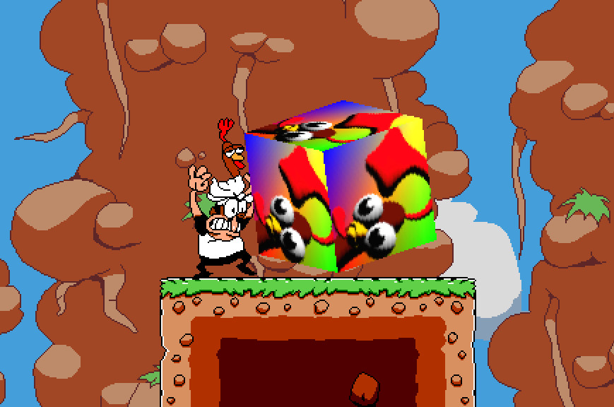 Actual 3D Mort Cube Mod for Pizza Tower | PT Mods