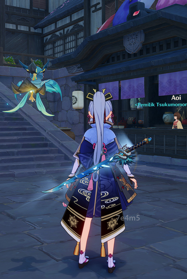 Amenoma Kageuchi as Katana BC Mod for Genshin Impact | GI Mods