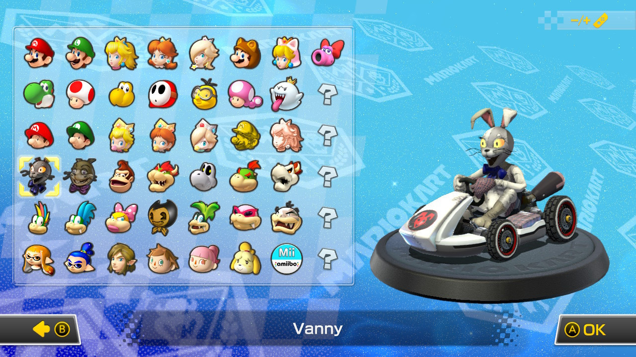 Vanny & Glitchtrap MOD (Over Wario-Waluigi) [Mario Kart 8 Deluxe] [Mods]