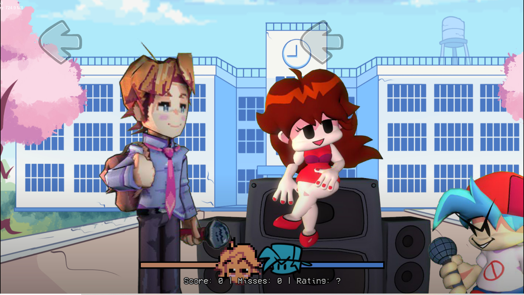 Vs Senpai In 3D! Mod for Friday Night Funkin' | FNF Mods