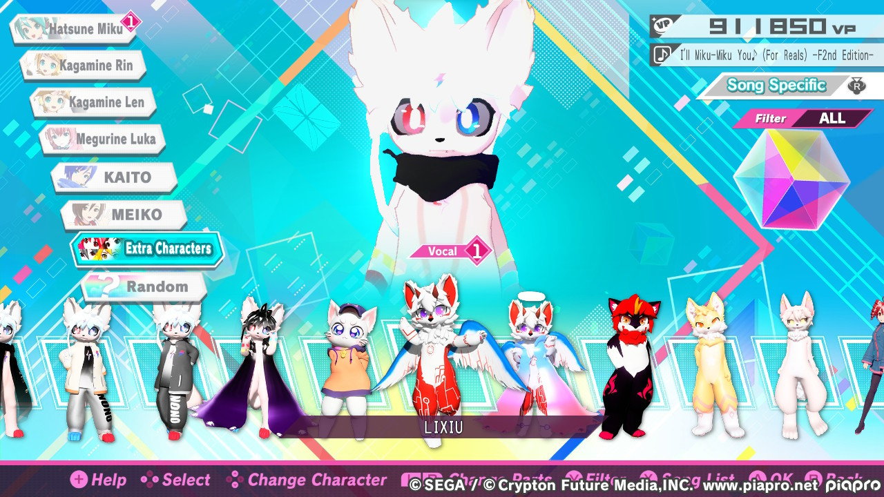 Switch Minnyel's furry mod [Hatsune Miku: Project Diva Mega39/Mega Mix ...