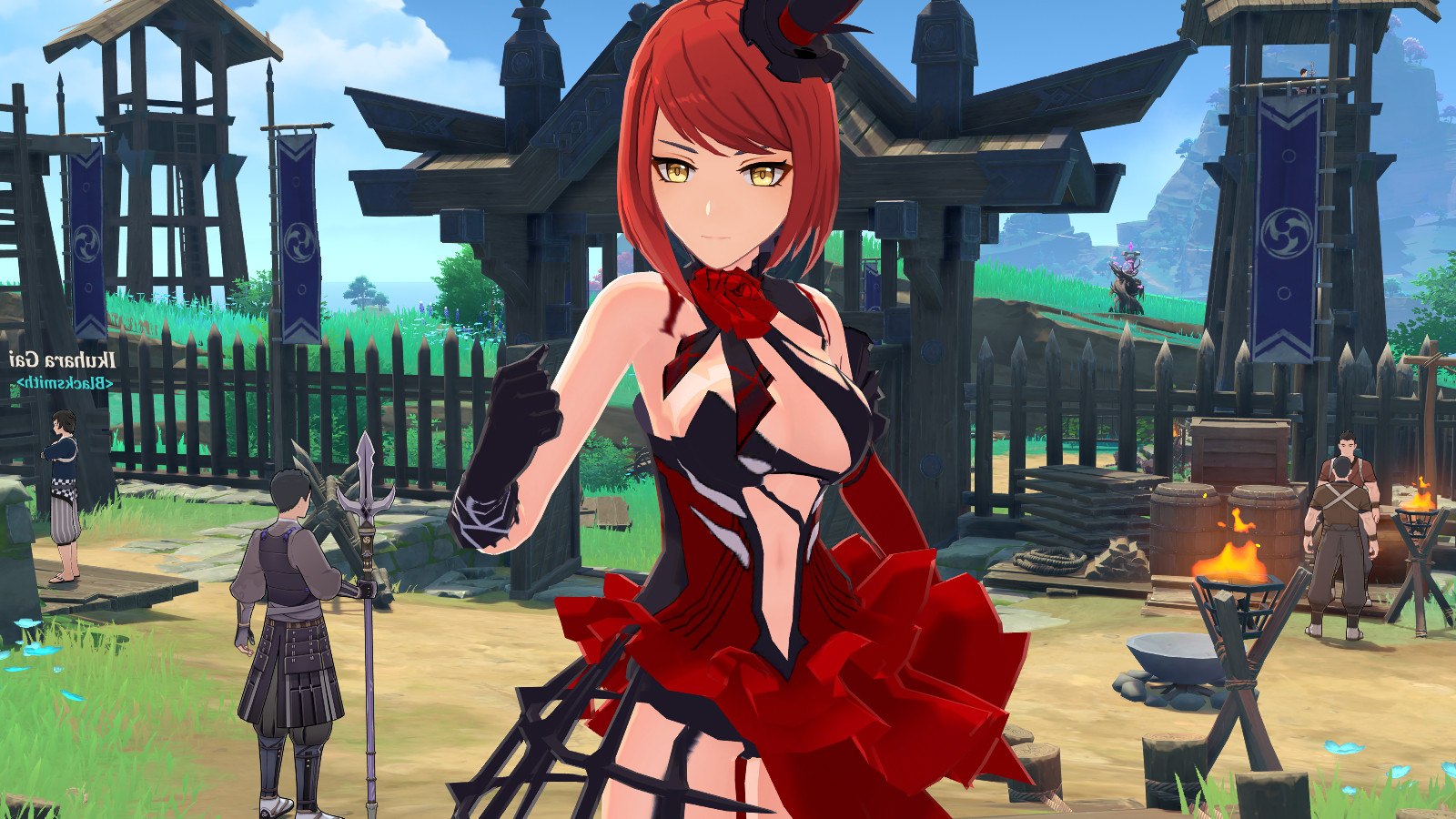 [Kujou Sara]Blood Rose Sara Mod for Genshin Impact | GI Mods