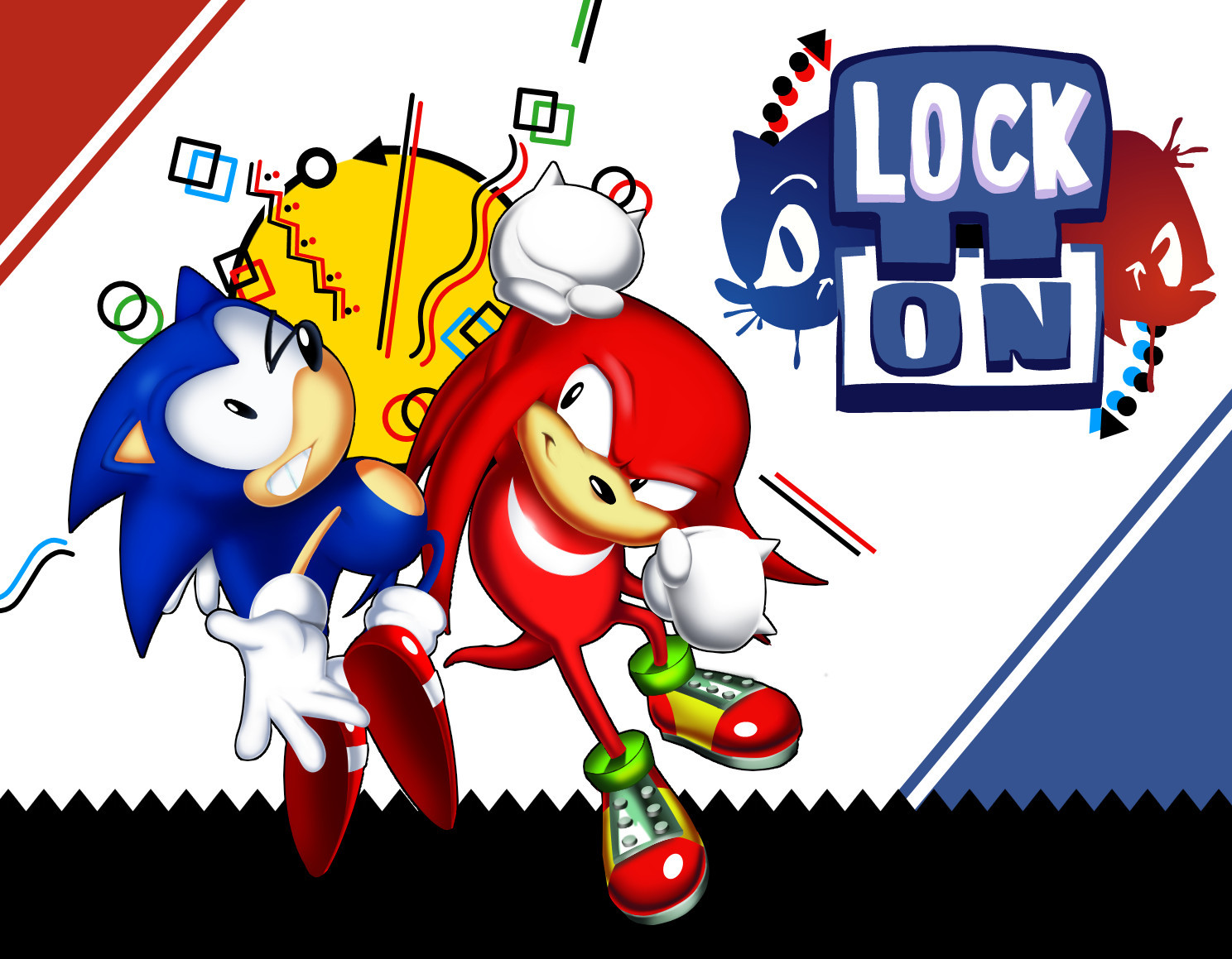 LOCK-ON Title Screen Fanmade Chart Mod for Friday Night Funkin' | FNF Mods