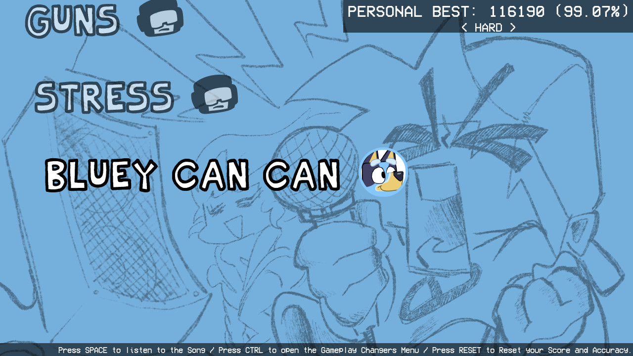 Bluey Can Can Mod for Friday Night Funkin' | FNF Mods