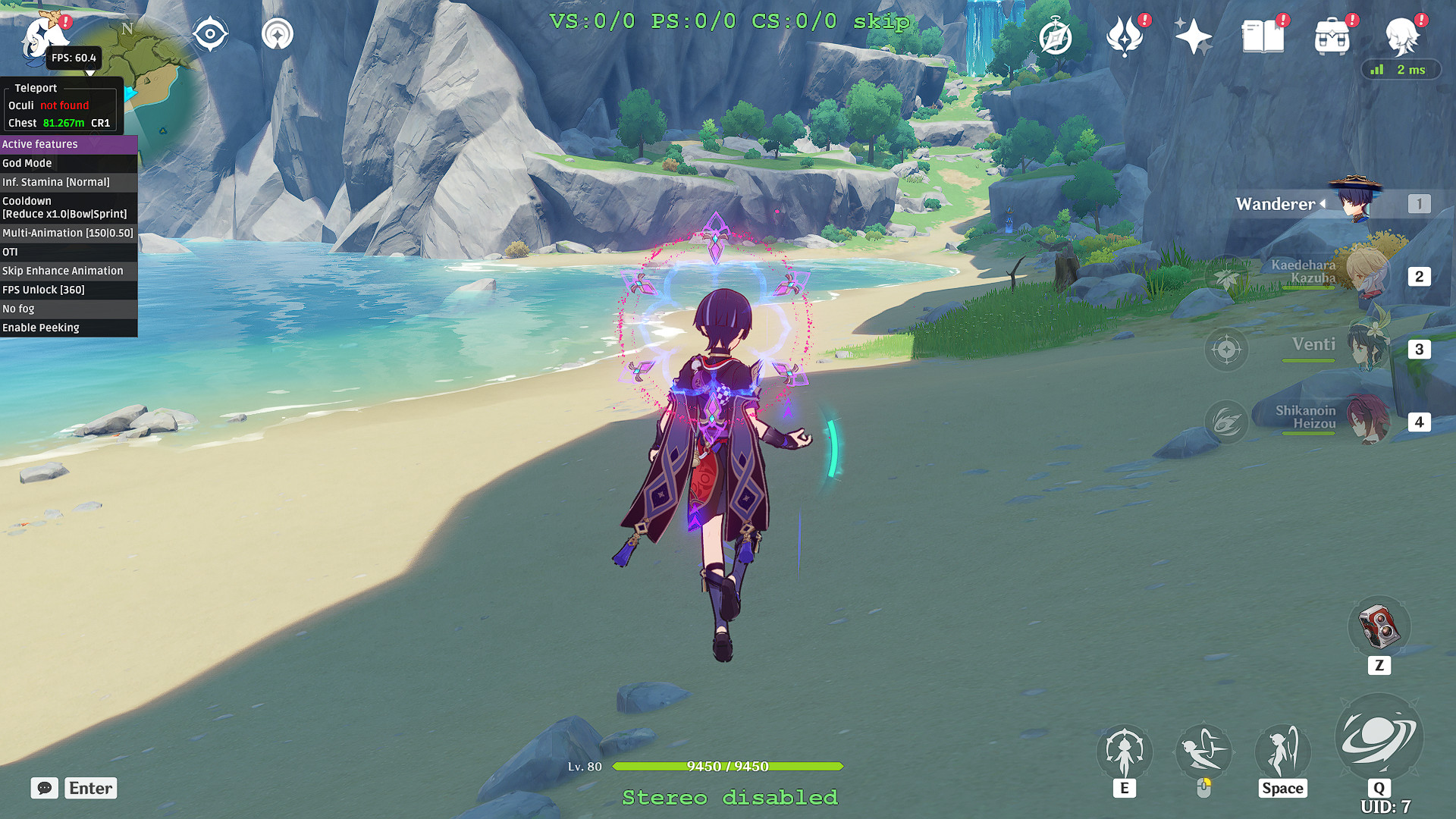 Scaramouche/wanderer galaxy effect recolor Mod for Genshin Impact | GI Mods