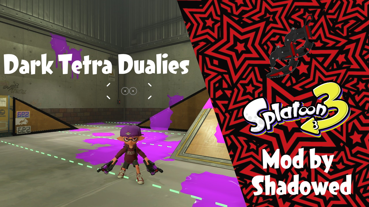 Red/Black Tetra Dualies [Splatoon 3] [Mods]