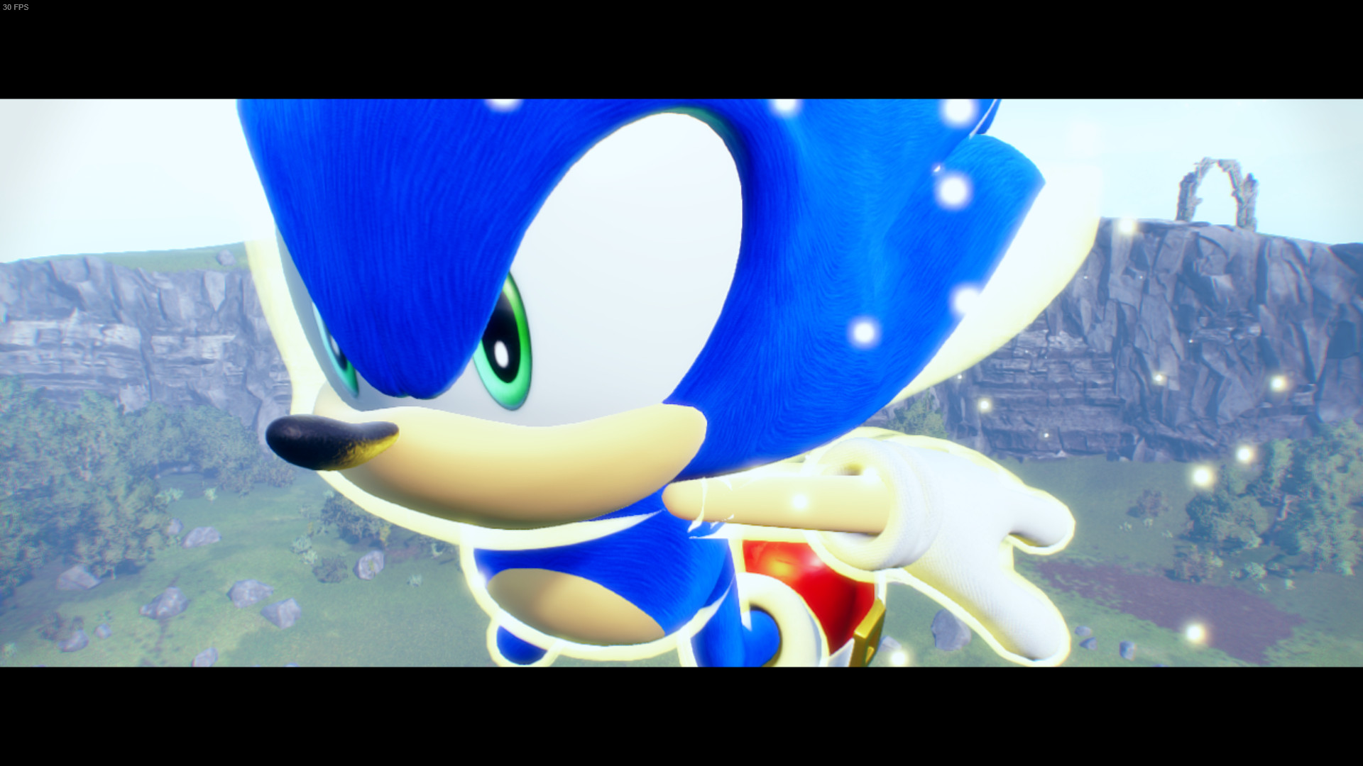 Base form Sonic over Super Sonic [Sonic Frontiers] [Mods]