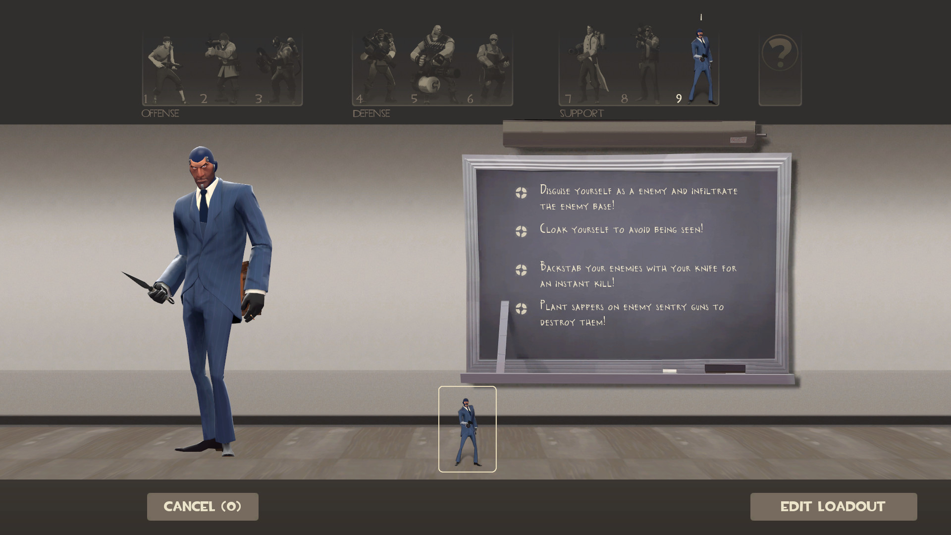 Blaholtzen's Maskless Spy-themed Dapper Disguise Mod for Team Fortress ...
