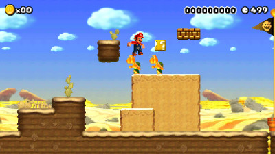 NSMBU Desert Theme Mod for Super Mario Maker for Nintendo 3DS | SMM3DS Mods